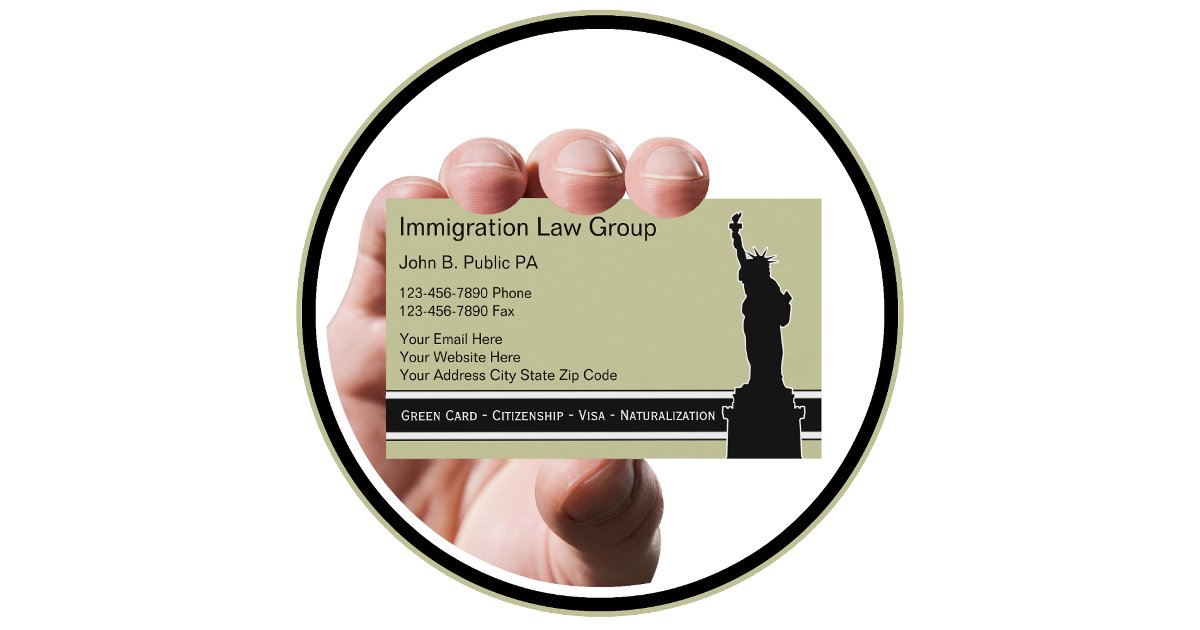 Immigration Attorney Business Cards | Zazzle