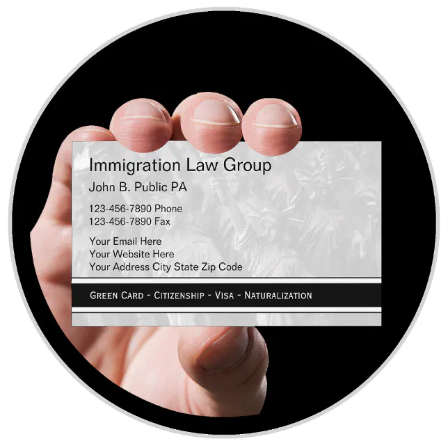 Immigration Attorney Business Cards | Zazzle