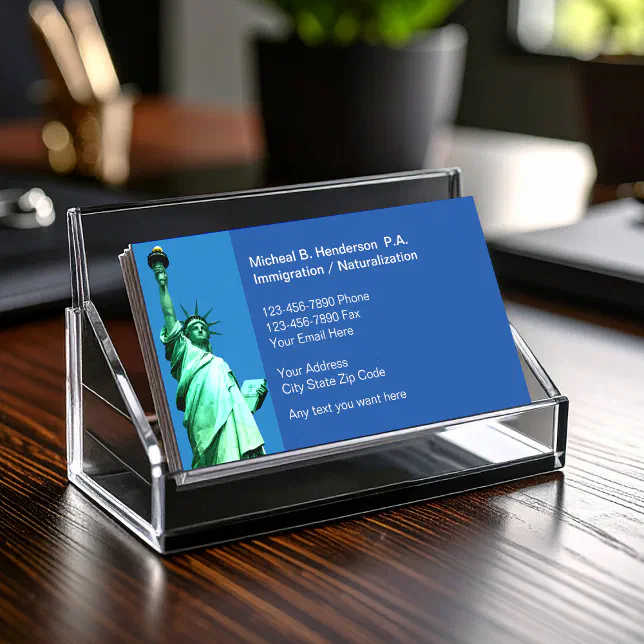 Immigration Law Business Cards | Zazzle