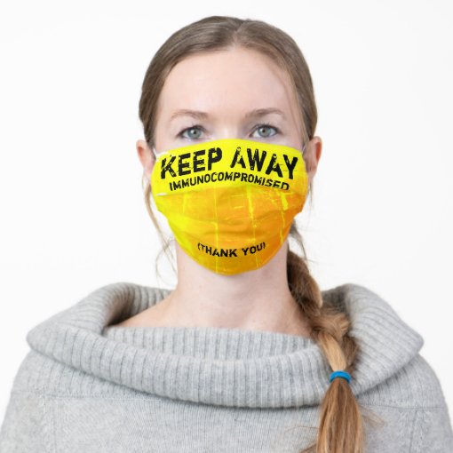 Immunocompromised Adult Cloth Face Mask | Zazzle