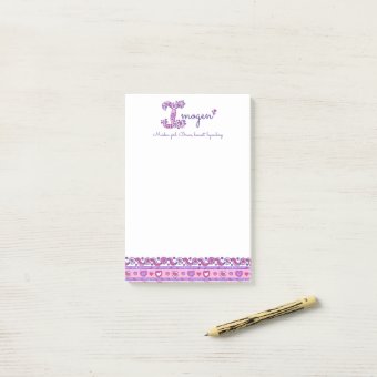 Imogen personalized I name meaning post it notes | Zazzle