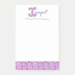 Imogen personalized I name meaning post it notes | Zazzle
