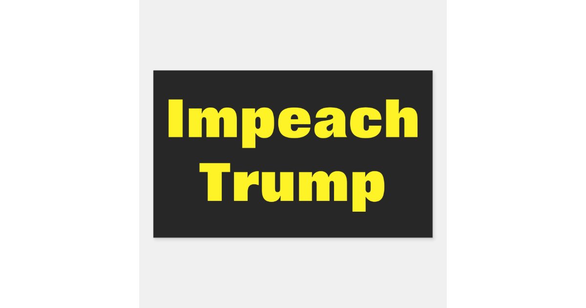Impeach Trump Anti Donald Trump Predident Sticker | Zazzle