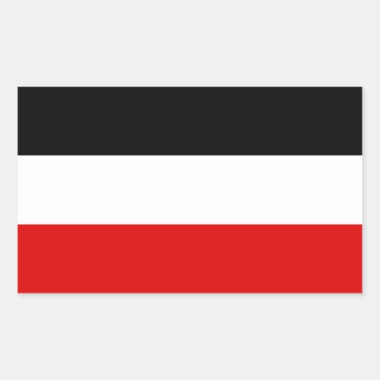 Imperial German Flag Rectangular Sticker | Zazzle.com