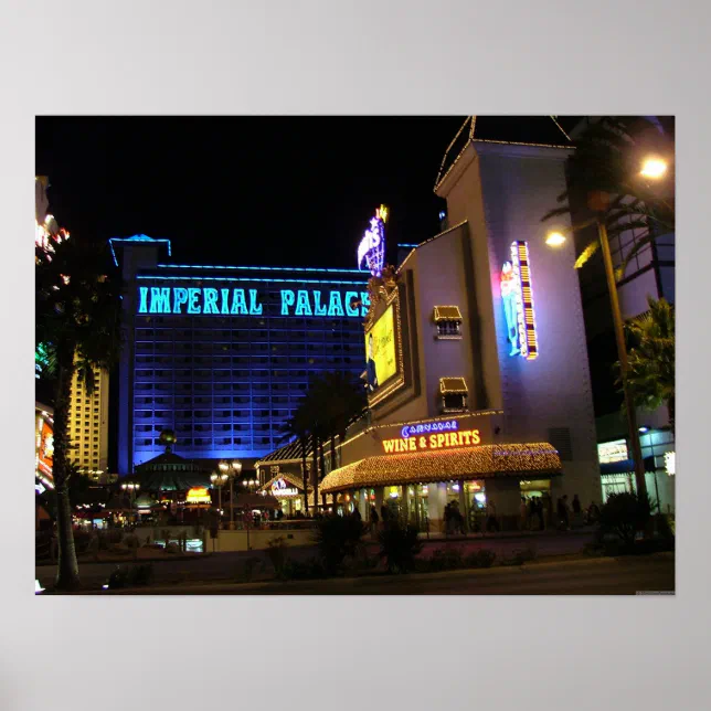 Imperial Palace & Harrahs Las Vegas Poster Print | Zazzle