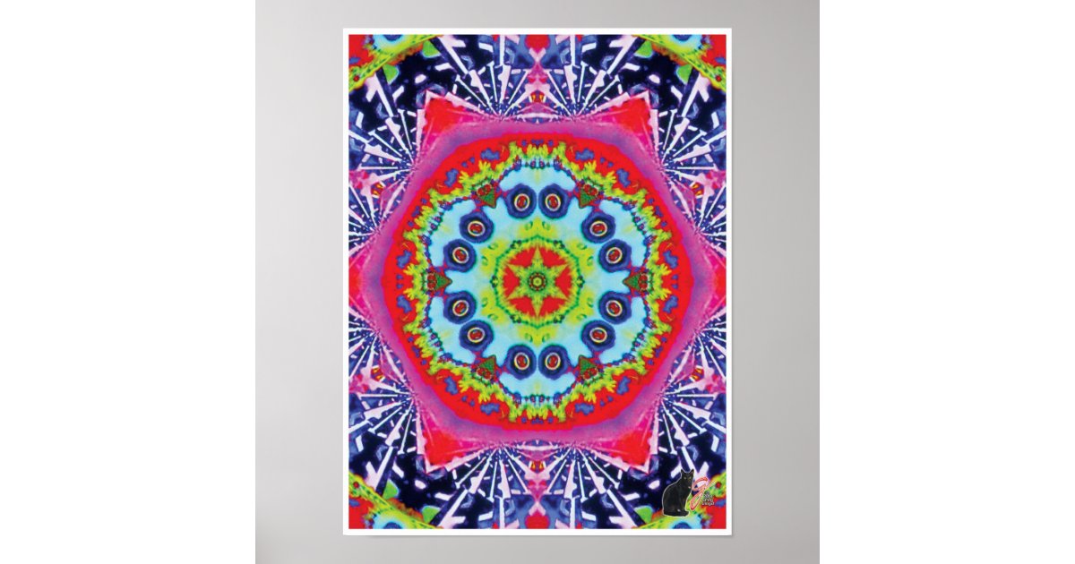 Import Kinetic Collage Kaleidoscope Poster | Zazzle