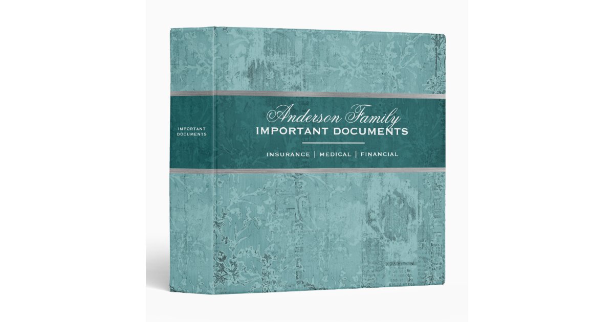 Important Family Documents Estate Planning Binder | Zazzle