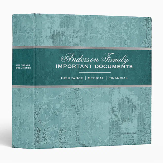 Important Family Documents Estate Planning Binder | Zazzle