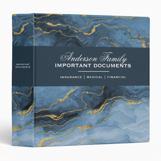 Important Family Documents Estate Planning Binder | Zazzle.com
