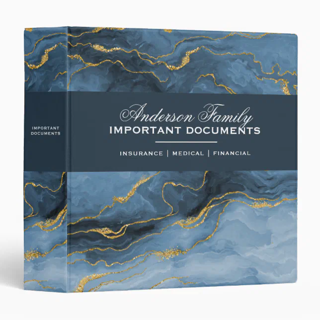 Important Family Documents Estate Planning Binder | Zazzle