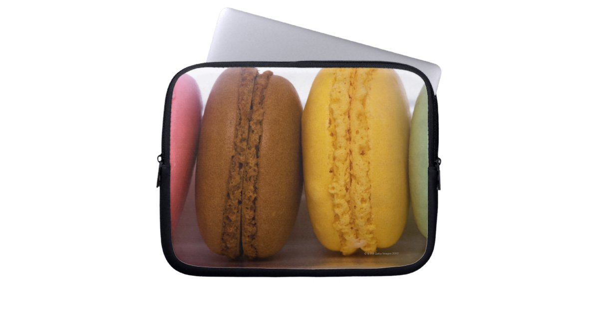 Imported gourmet French macarons (macaroons) Laptop Sleeve | Zazzle