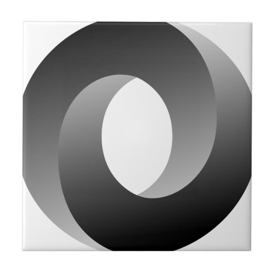 Impossible Circle Optical Illusion Tile | Zazzle.com