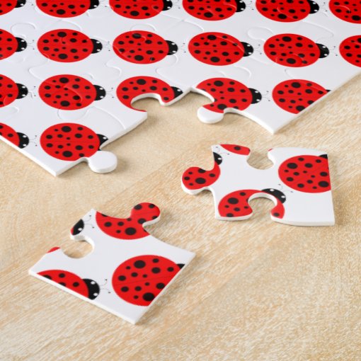 Impossible Ladybug Pattern Frustrating Jigsaw Puzzle | Zazzle