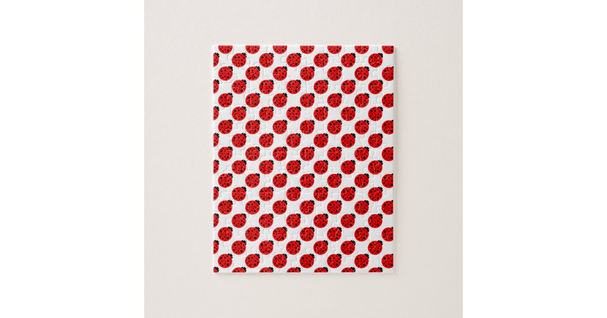 Impossible Ladybug Pattern Frustrating Jigsaw Puzzle | Zazzle