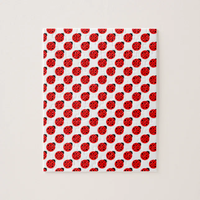 Impossible Ladybug Pattern Frustrating Jigsaw Puzzle | Zazzle