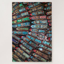 Impossible Puzzle - Fishing Boats | Zazzle