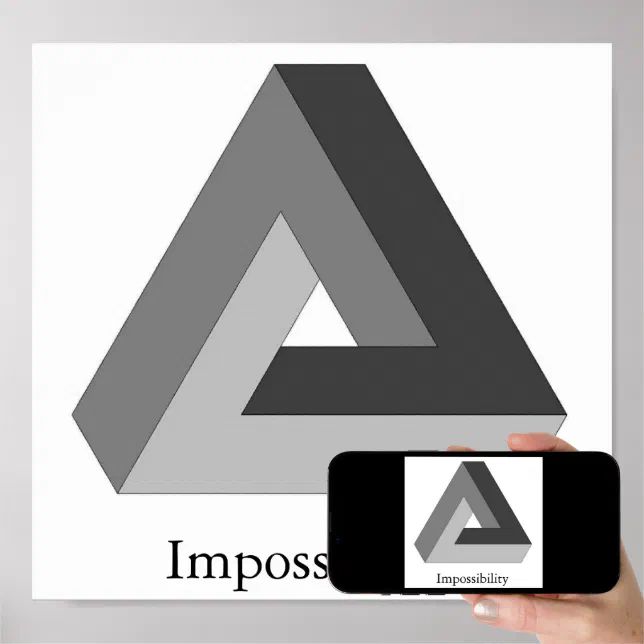 Impossible Triangle Poster | Zazzle
