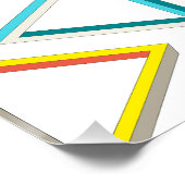 Impossible triangles geeky pattern poster | Zazzle