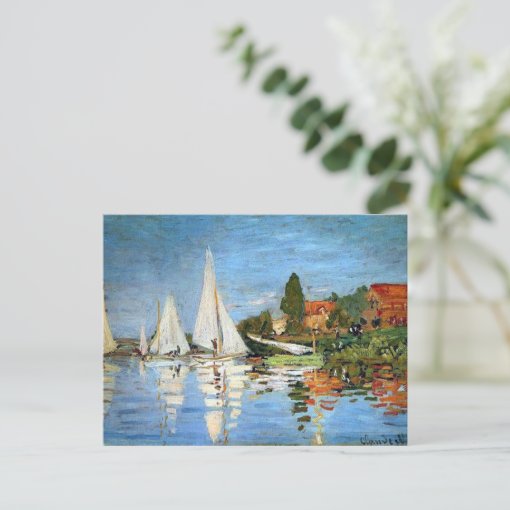 Impressionism Boats Fine Art Postcard | Zazzle