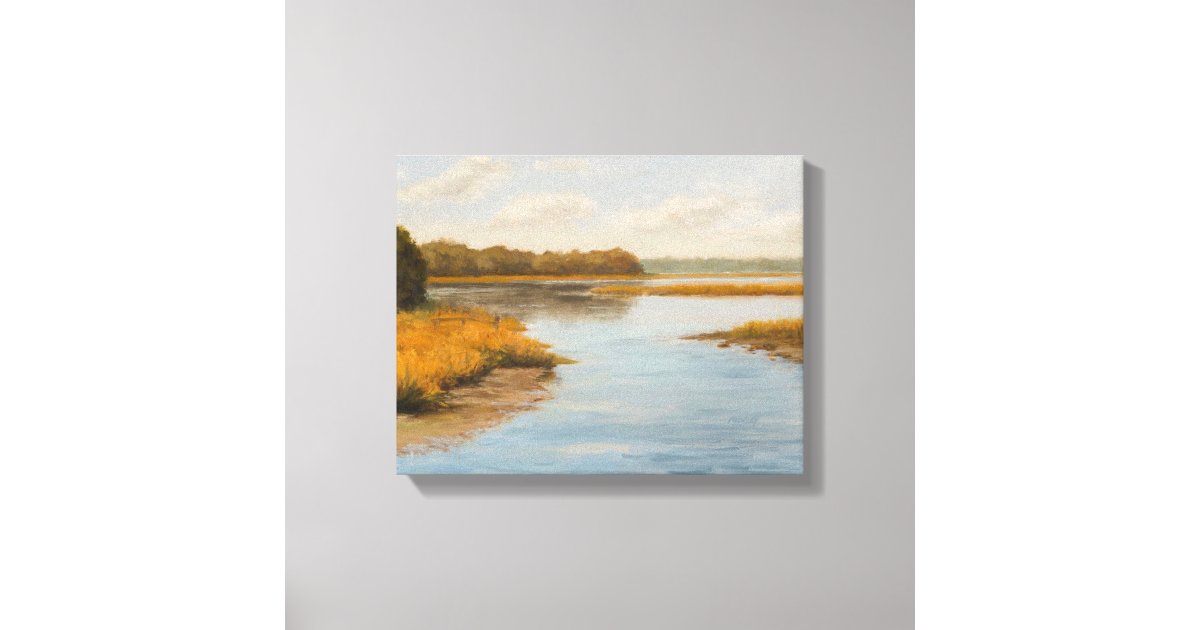 Impressionist Painting Long Island New York Beach Canvas Print | Zazzle