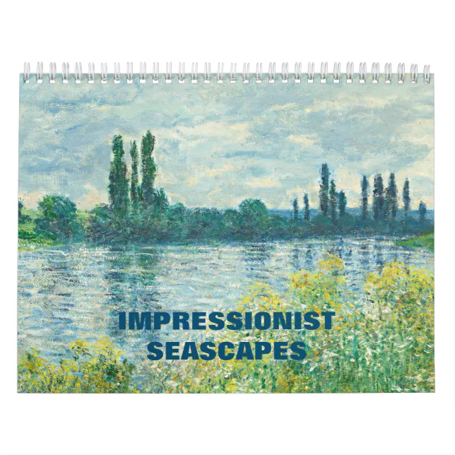 Impressionist Seascape Paintings of Famous Artists Calendar | Zazzle