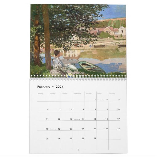 Impressionist Seascape Paintings of Famous Artists Calendar | Zazzle
