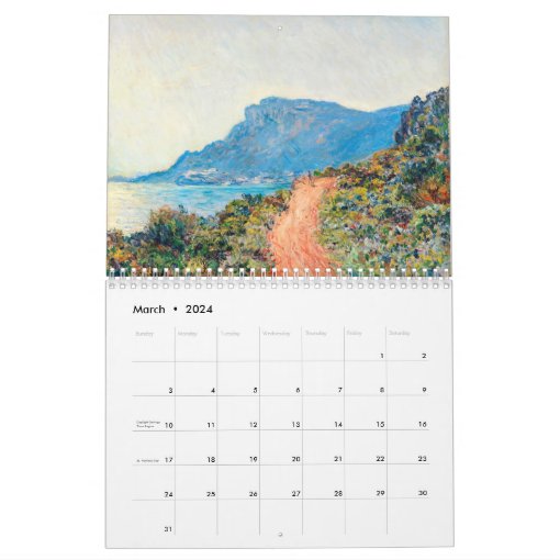 Impressionist Seascape Paintings of Famous Artists Calendar | Zazzle