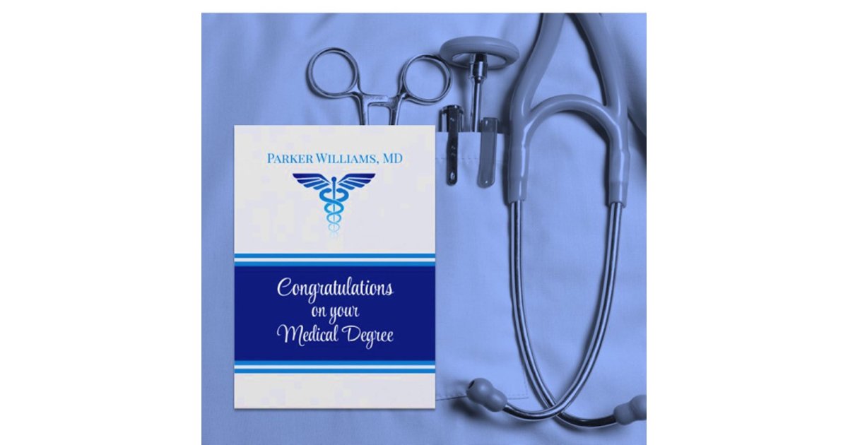 Impressive! Medical degree Graduation card | Zazzle
