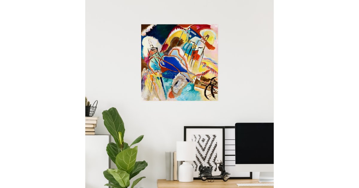 Improvisation 30 (Cannons) by Wassily Kandinsky Poster | Zazzle