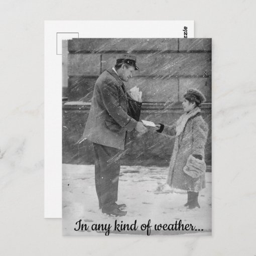 In Any Kind of Weather Postcard | Zazzle