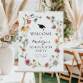 In Bloom Wildflower Graduation Party Welcome Sign | Zazzle