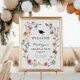In Bloom Wildflower Graduation Party Welcome Sign | Zazzle