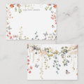 In Bloom Wildflower Personalized Note Card | Zazzle