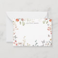 In Bloom Wildflower Personalized Note Card | Zazzle