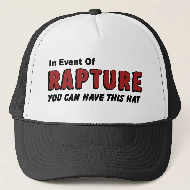 In Event of Rapture Christian Hats and Caps | Zazzle