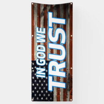 In God We Trust Banner | Zazzle