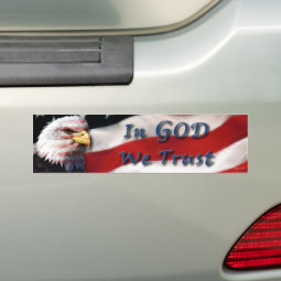In God We Trust Bumper Sticker | Zazzle