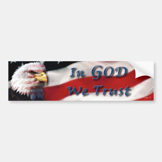 In God We Trust Bumper Sticker | Zazzle.com