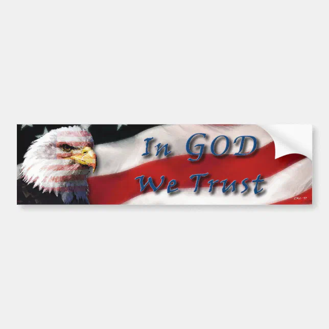 In God We Trust Bumper Sticker | Zazzle