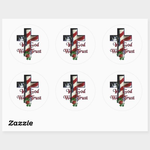 "In God We Trust" Logo 3" Sticker | Zazzle