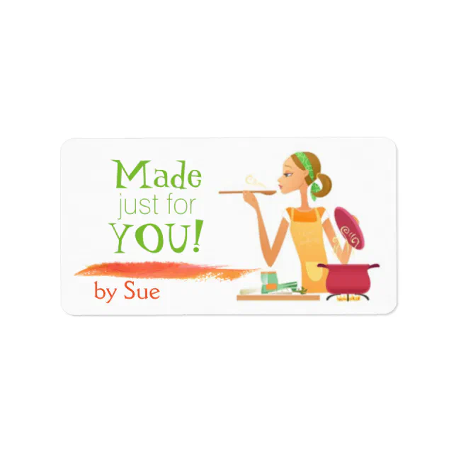 In Good Taste (Custom Food/Baking Labels) Label | Zazzle