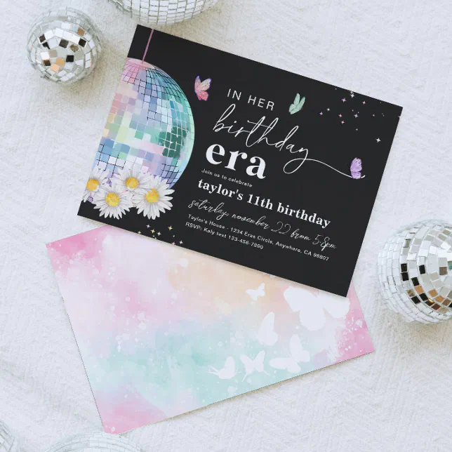 In Her Birthday Era Invitation | Zazzle