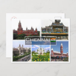 IN India - Chennai - Postcard | Zazzle