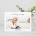 In Loving Memory 2 Photo Sympathy Thank You Card | Zazzle