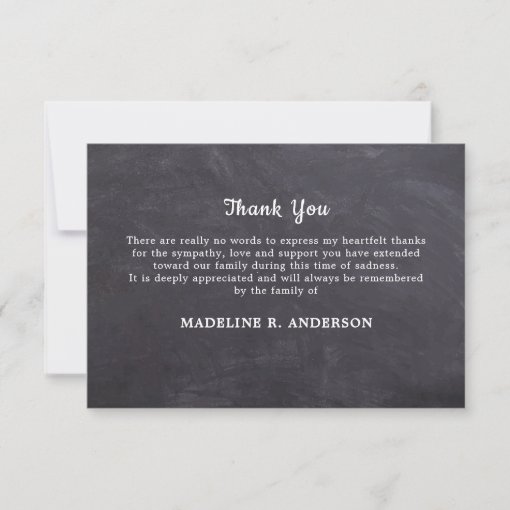 In Loving Memory 3 Photo Memorial Funeral Sympathy Thank You Card | Zazzle