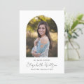 In Loving Memory Arch Frame Photo Funeral Memorial Invitation | Zazzle