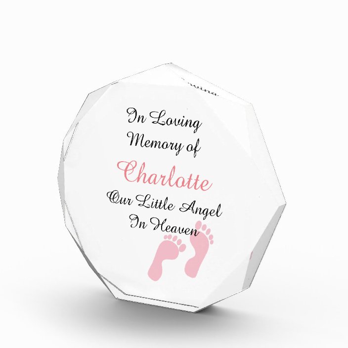 In Loving Memory Baby Girl Personalized Ornament Award | Zazzle.com