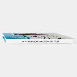 In Loving Memory | Beach Ocean Funeral Memorial Guest Book | Zazzle