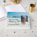 In Loving Memory | Beach Ocean Funeral Memorial Guest Book | Zazzle