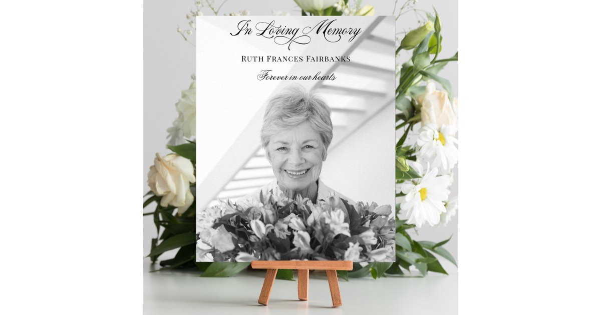 In Loving Memory Calligraphy Poster | Zazzle